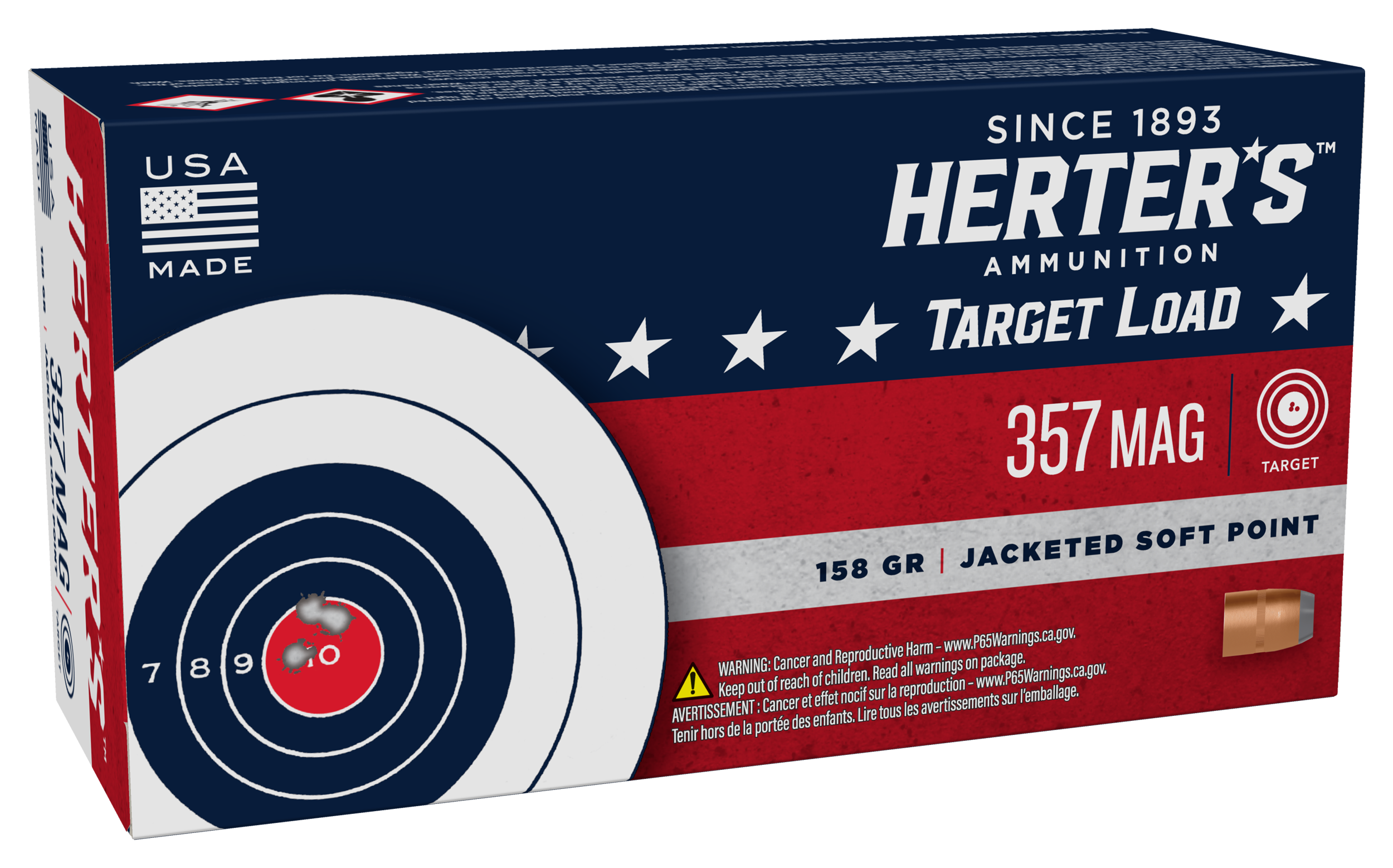 Herter's Target .357 Magnum 158 Grain Handgun Ammo | Cabela's